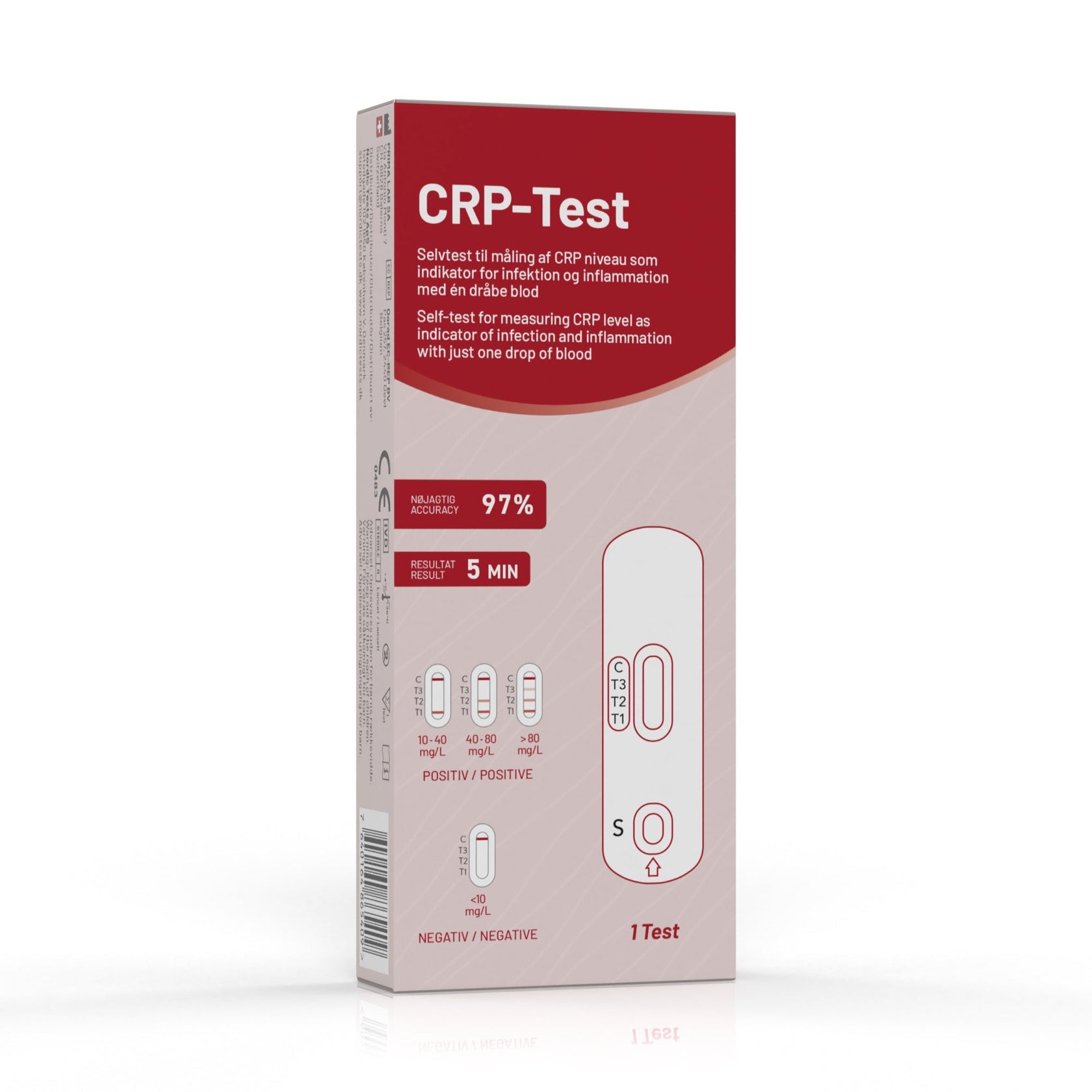 CRP test til infektionstal - Selvtest på 10 minutter – Nordic Tests ApS