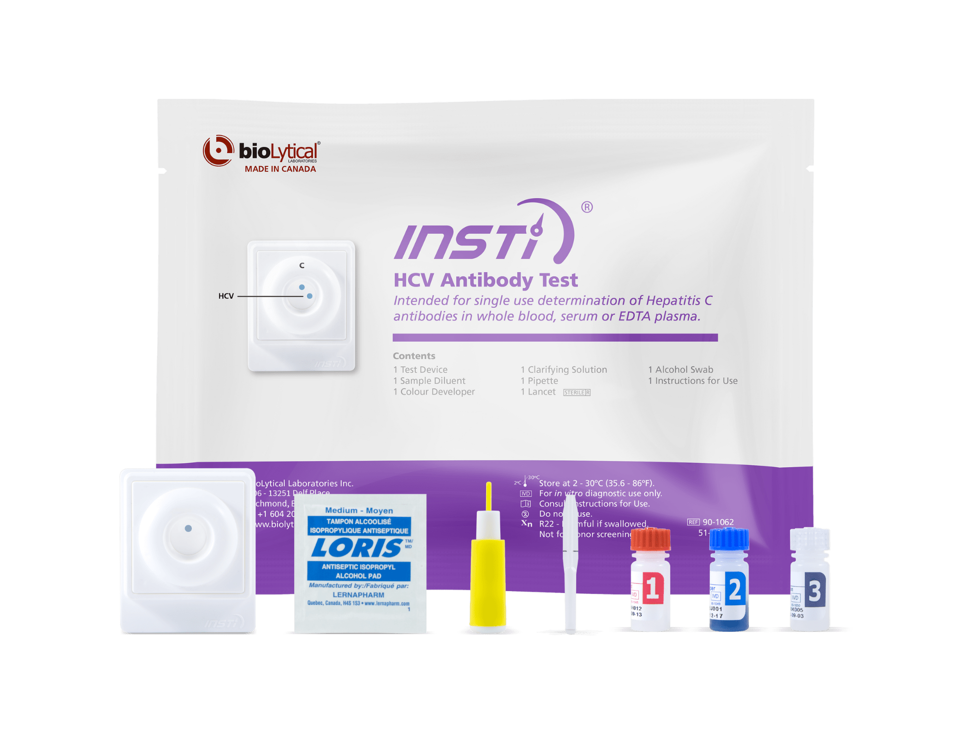 INSTI Hepatitis C Test (50 stk.) – Nordic Tests ApS